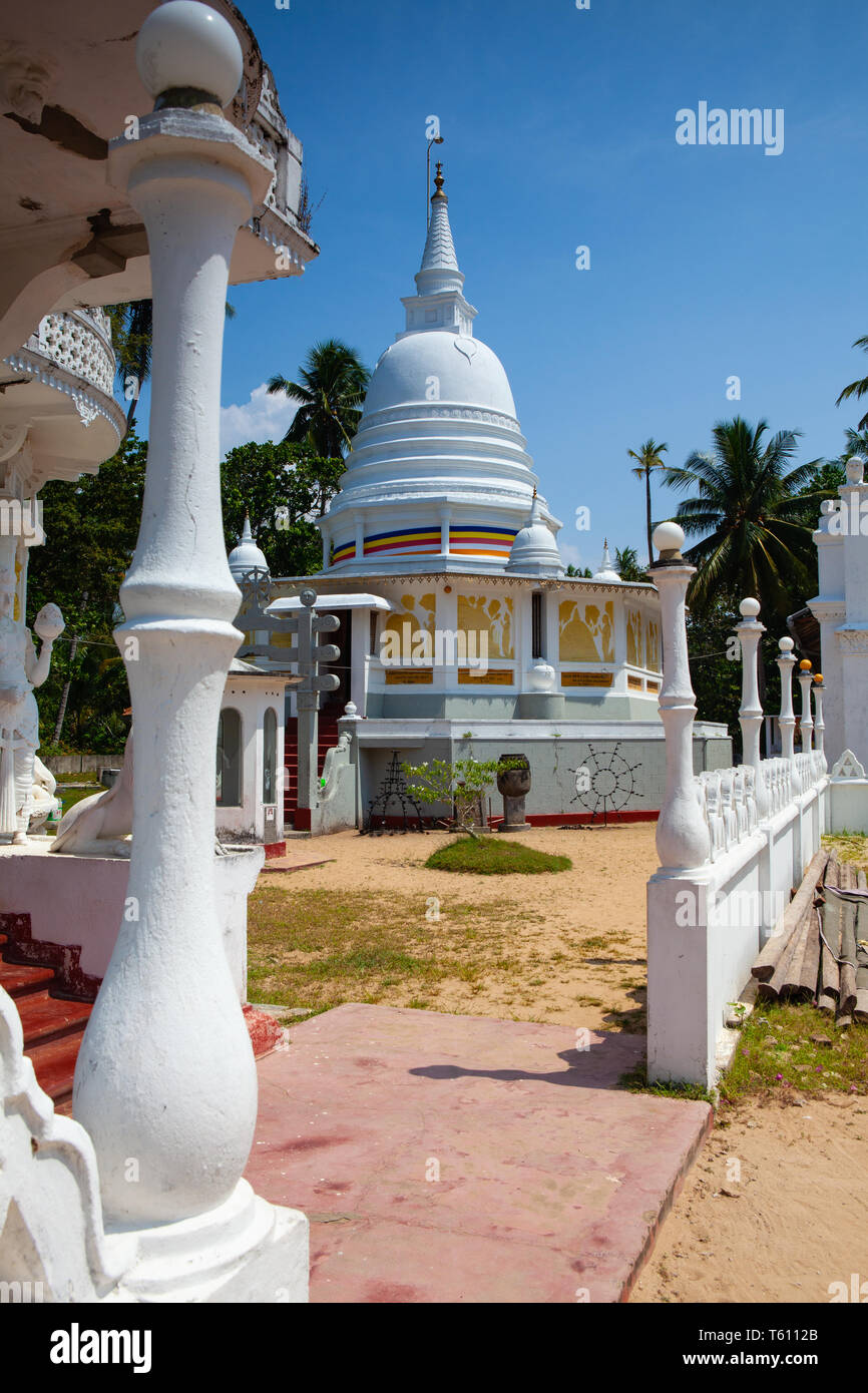 Old Buddhist temple complex of Sri Pushparama Maha Viharaya, near ...