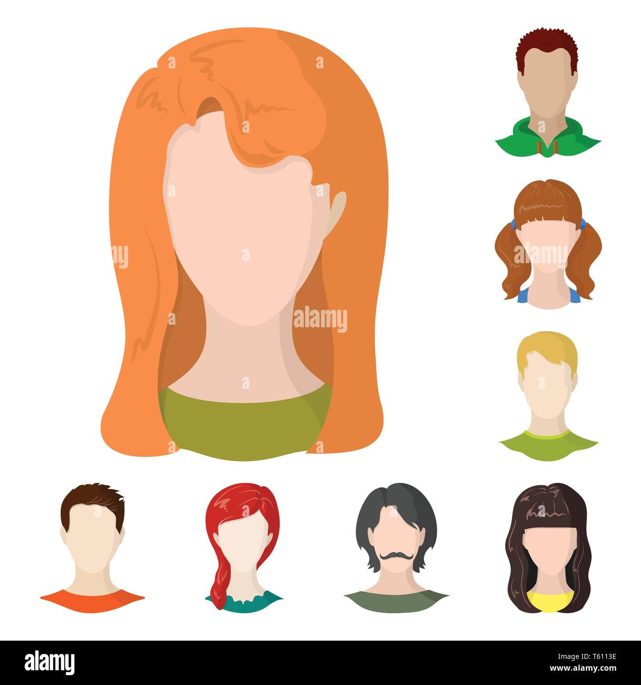 Vector illustration of avatar and dummy logo. Collection of avatar and ...