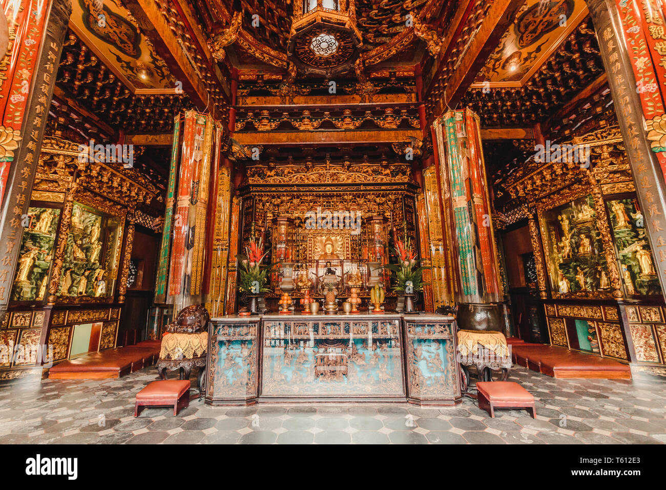 Guanyin statue (sculpture) at Longshan Temple in Wanhua district of ...