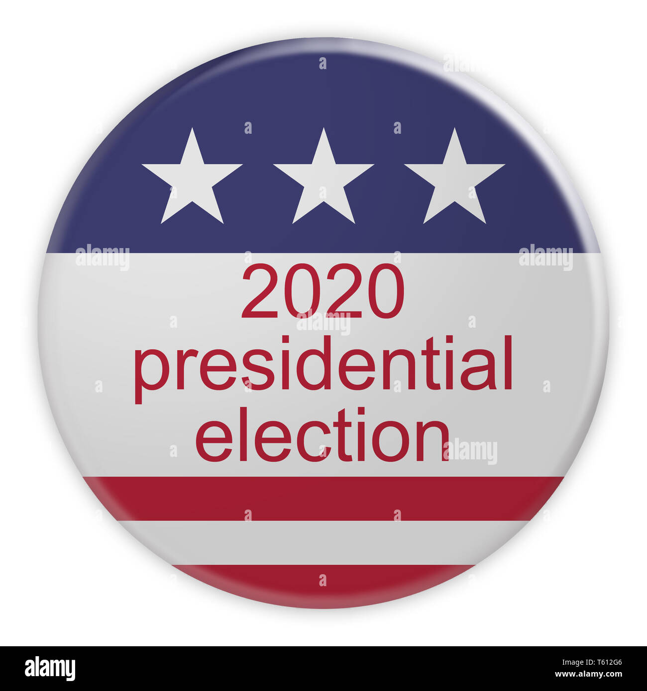 USA Politics News Badge: 2020 Presidential Election Button With US Flag ...