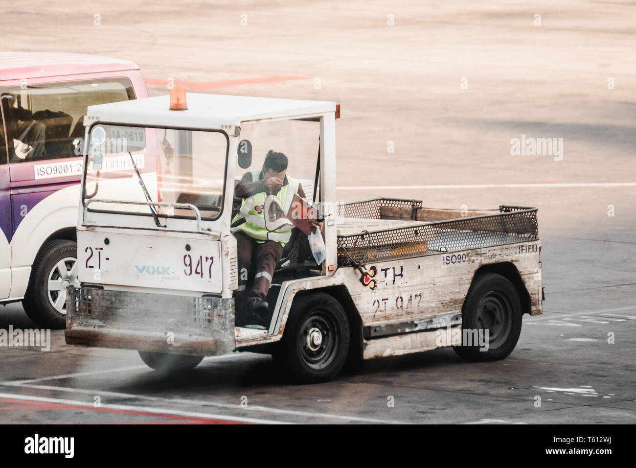 Employee vest airfield hi-res stock photography and images - Alamy