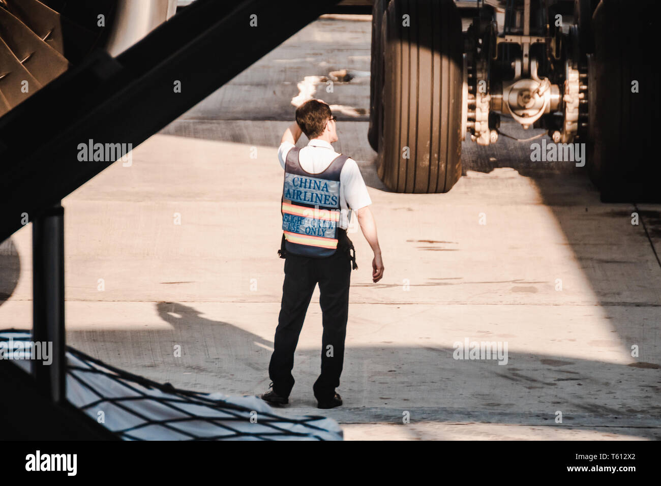 Airline pilot flight inspection hi-res stock photography and images - Alamy