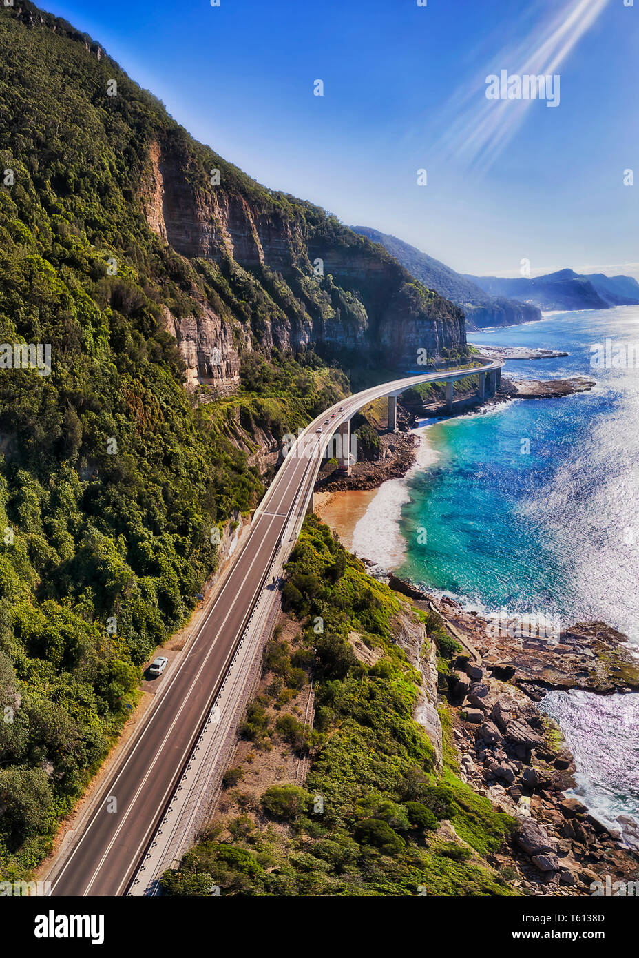 Cars passing aerial hi-res stock photography and images - Alamy