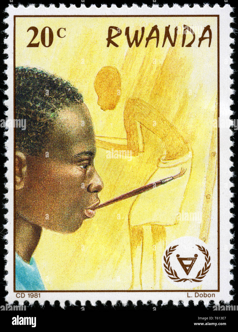 Rwanda stamp hi-res stock photography and images - Alamy