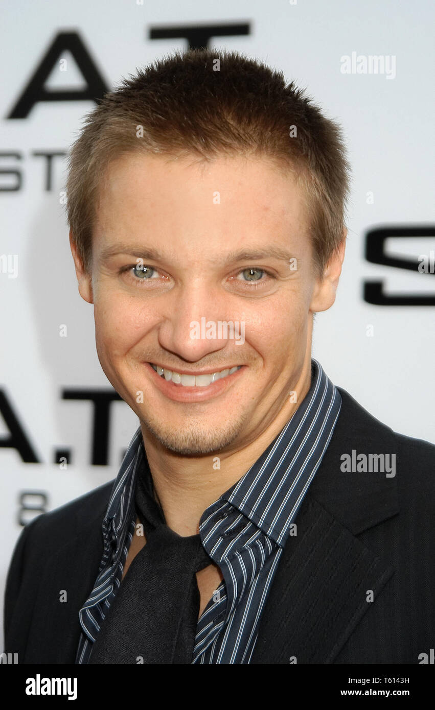 Jeremy Renner at The World Premiere of Columbia Pictures' "S.W.A.T ...