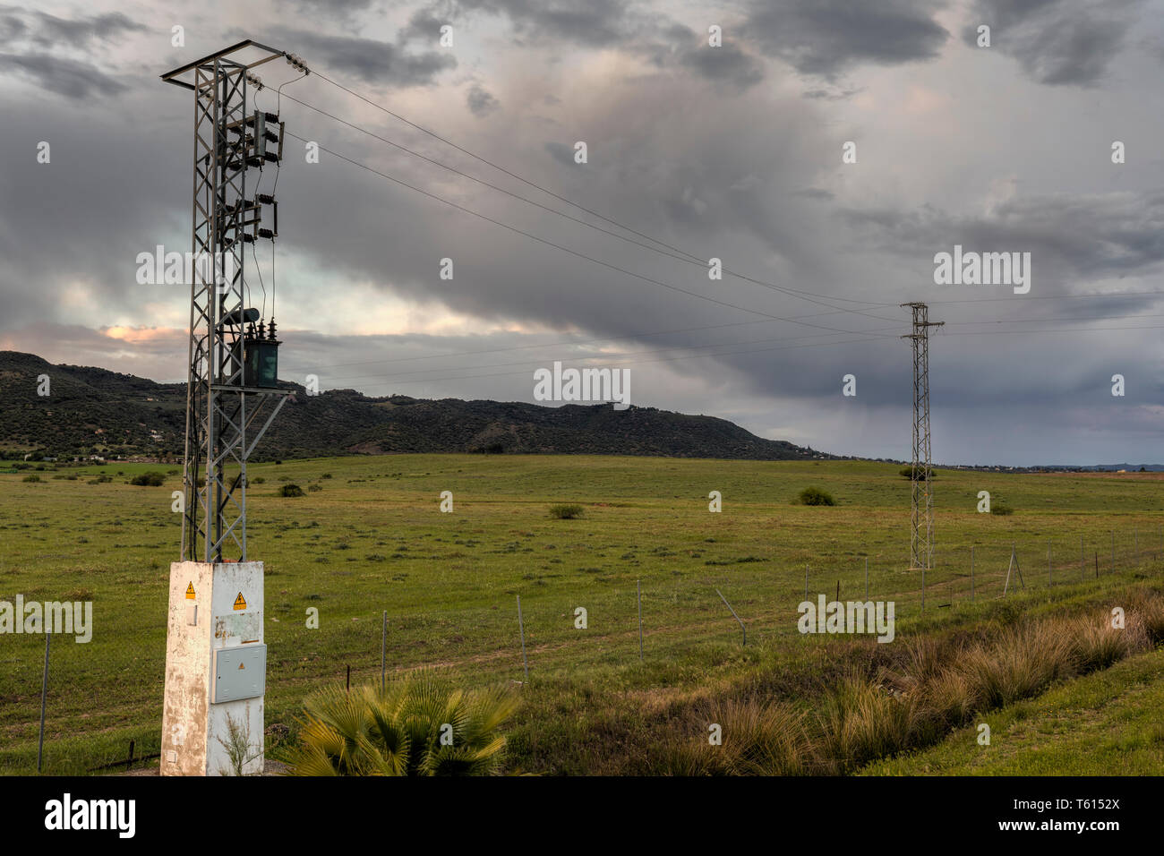 High tension poles hi-res stock photography and images - Alamy