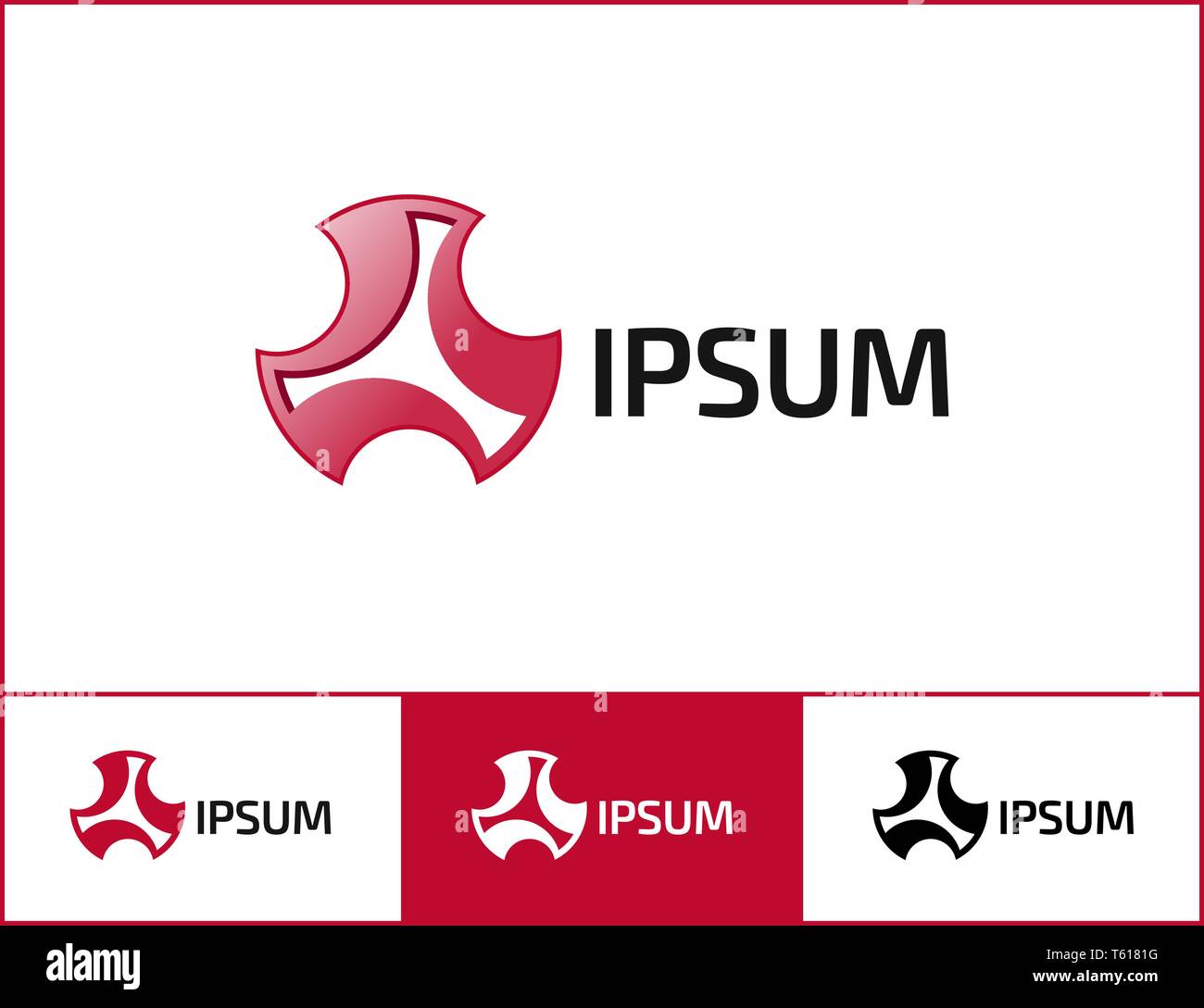 Abstract logo design template. Editable. Vector icon for infographic ...