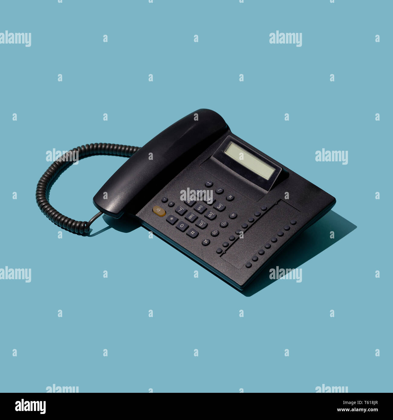 Office desk telephone: business and communication concept Stock Photo ...