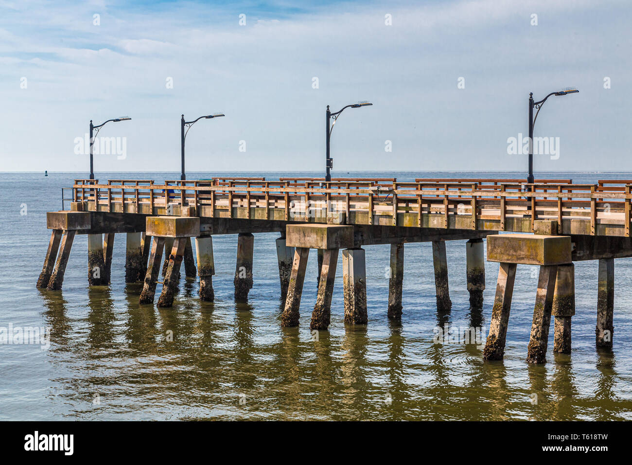 The old fishing pier on St Simons Island Georgia Stock Photo - Alamy