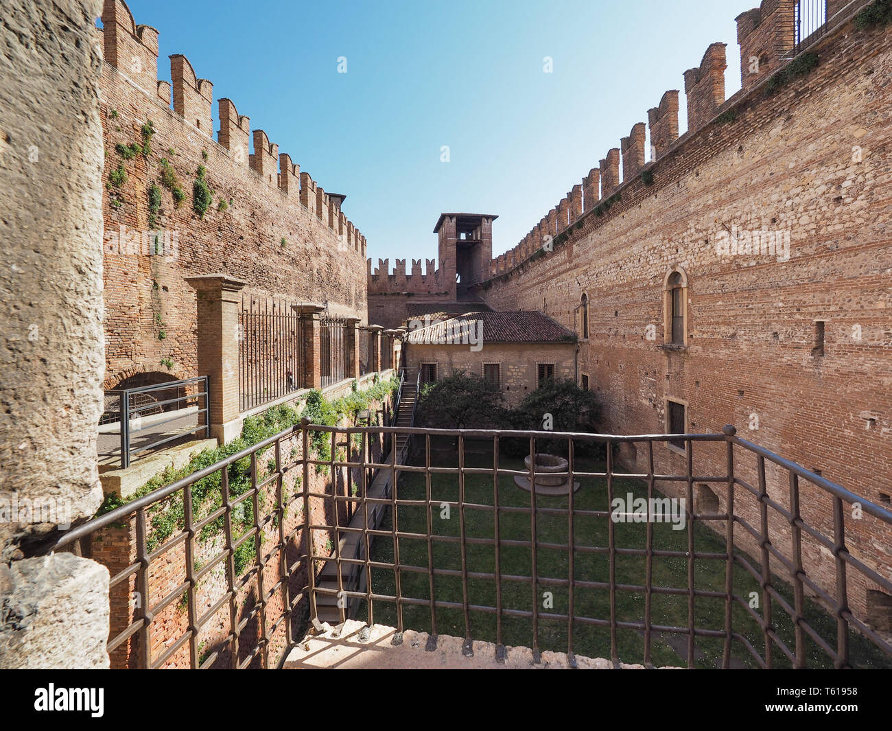 VERONA, ITALY - CIRCA MARCH 2019: Castelvecchio museum designed by ...
