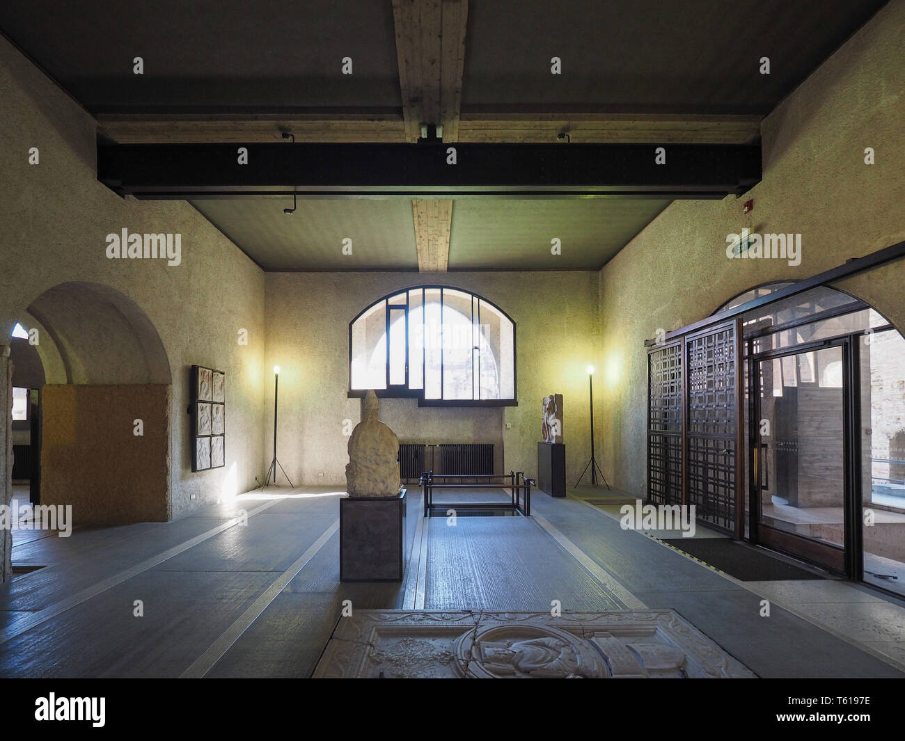 VERONA, ITALY - CIRCA MARCH 2019: Castelvecchio museum designed by ...