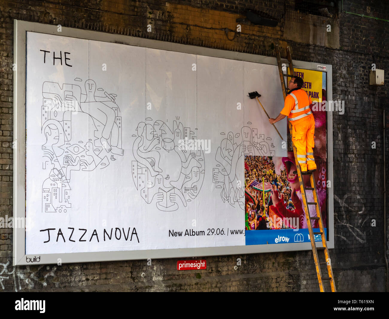 Pasting Billboard Poster High Resolution Stock Photography and Images ...