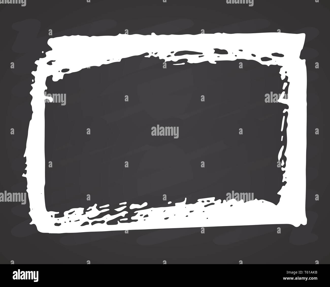 Frame or text box, grunge textured hand drawn elements set, vector ...