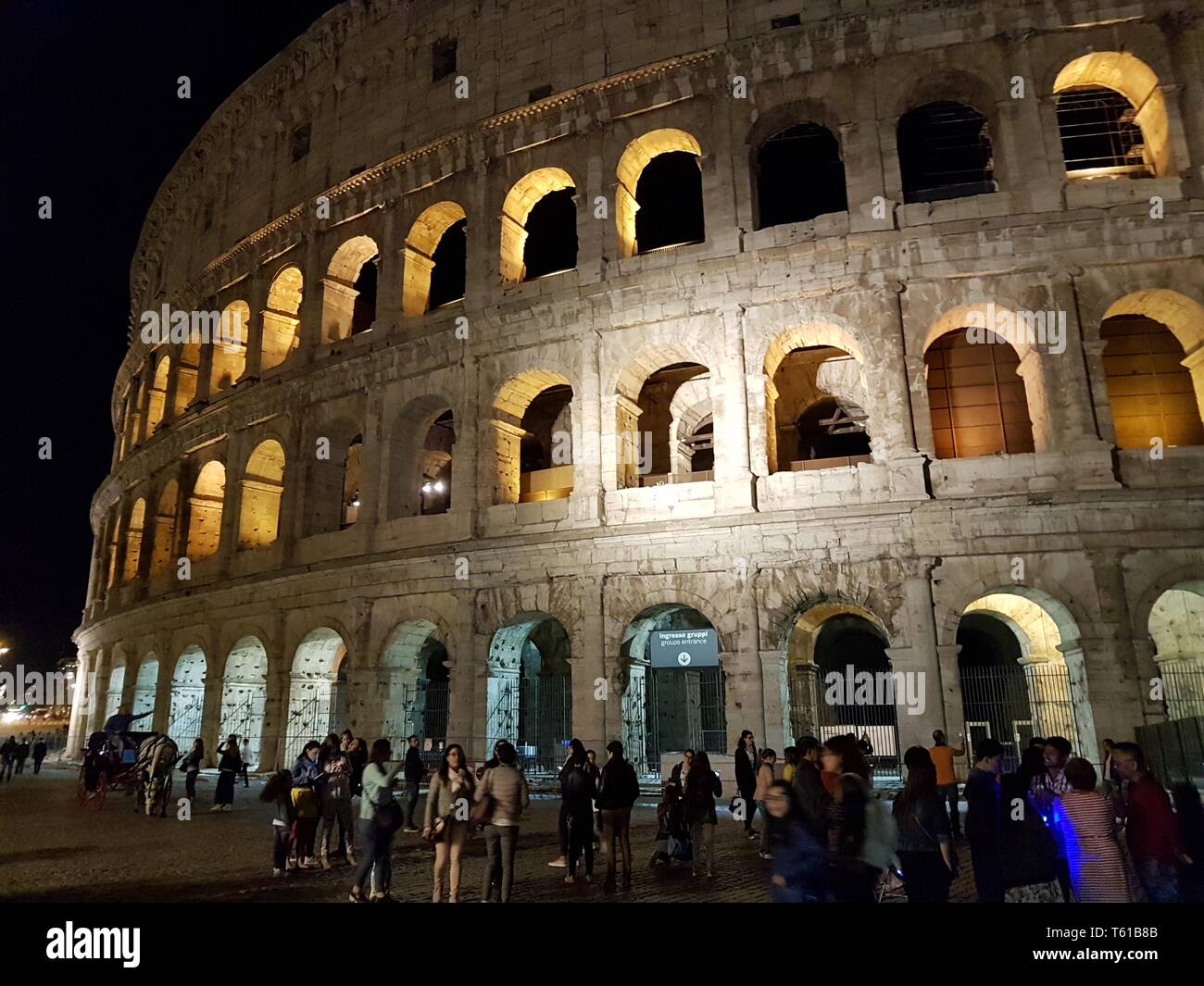 The colloseum at night hi-res stock photography and images - Alamy