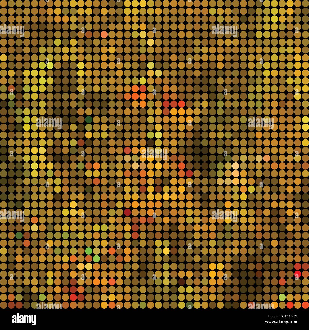 abstract vector colored round dots background - yellow Stock Vector ...