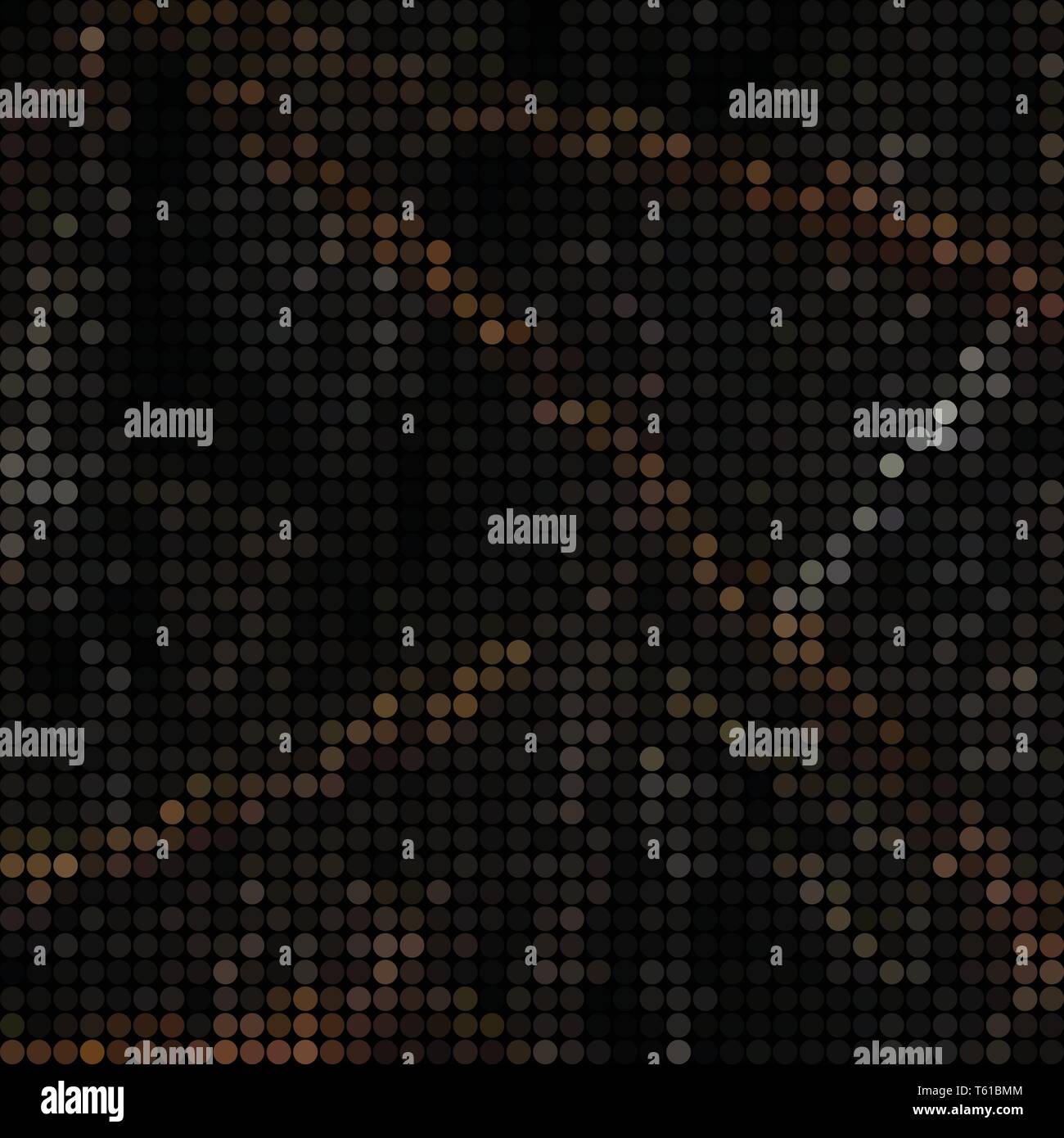 abstract vector colored round dots background - dark brown Stock Vector ...