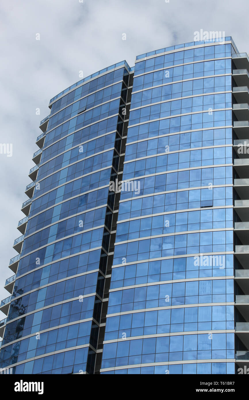Superior 110, a highrise apartment building with blue glass in River ...