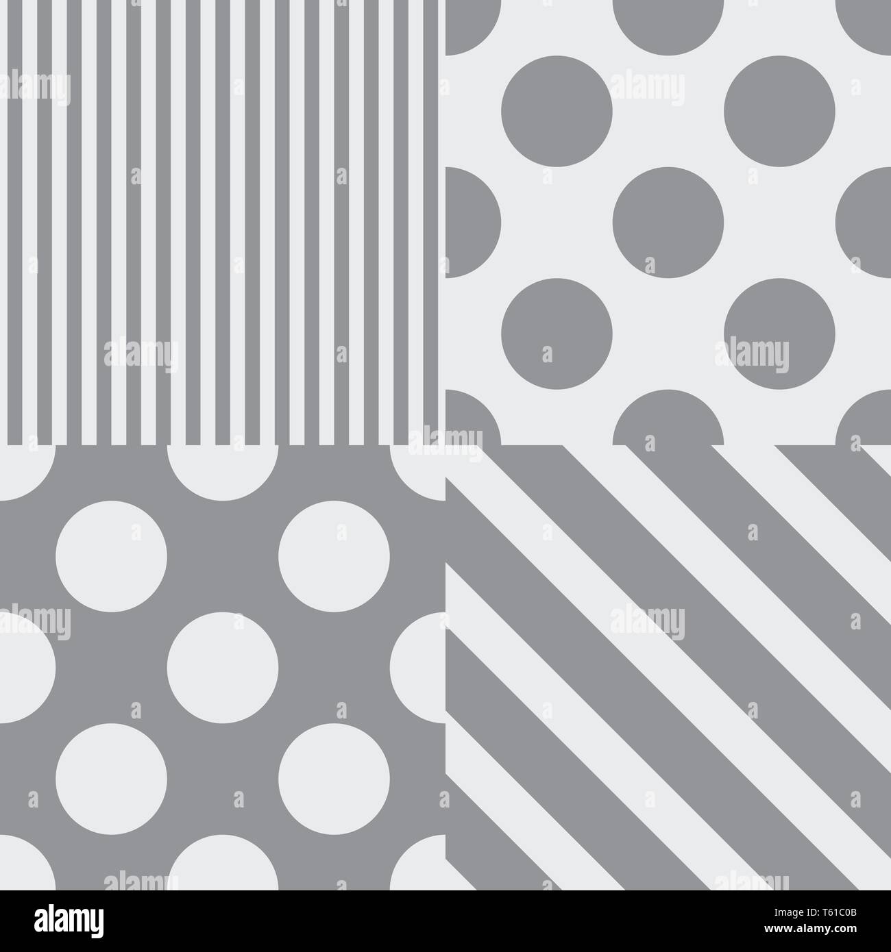 Four patterns Stock Vector Images - Alamy
