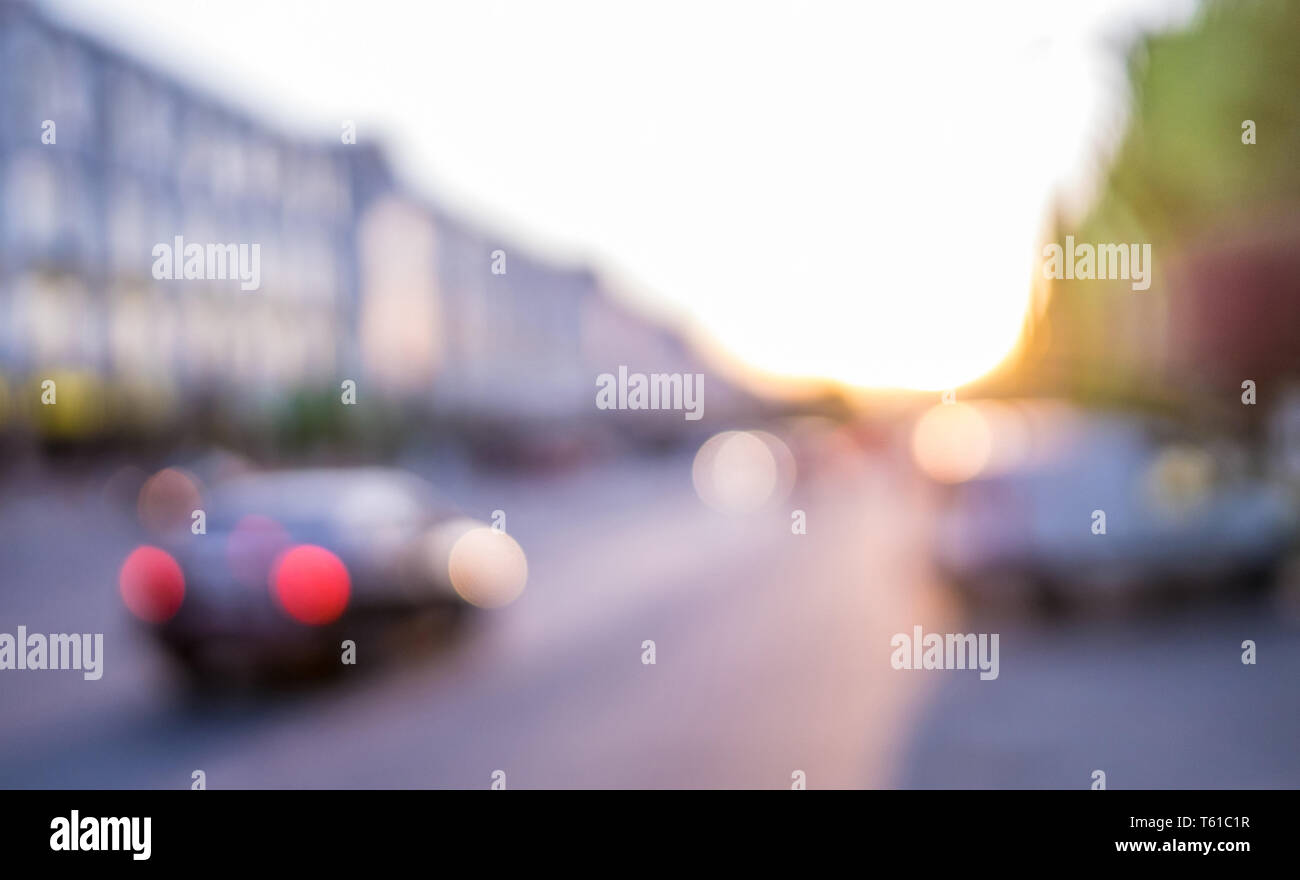 City, cars and road Stock Photo - Alamy