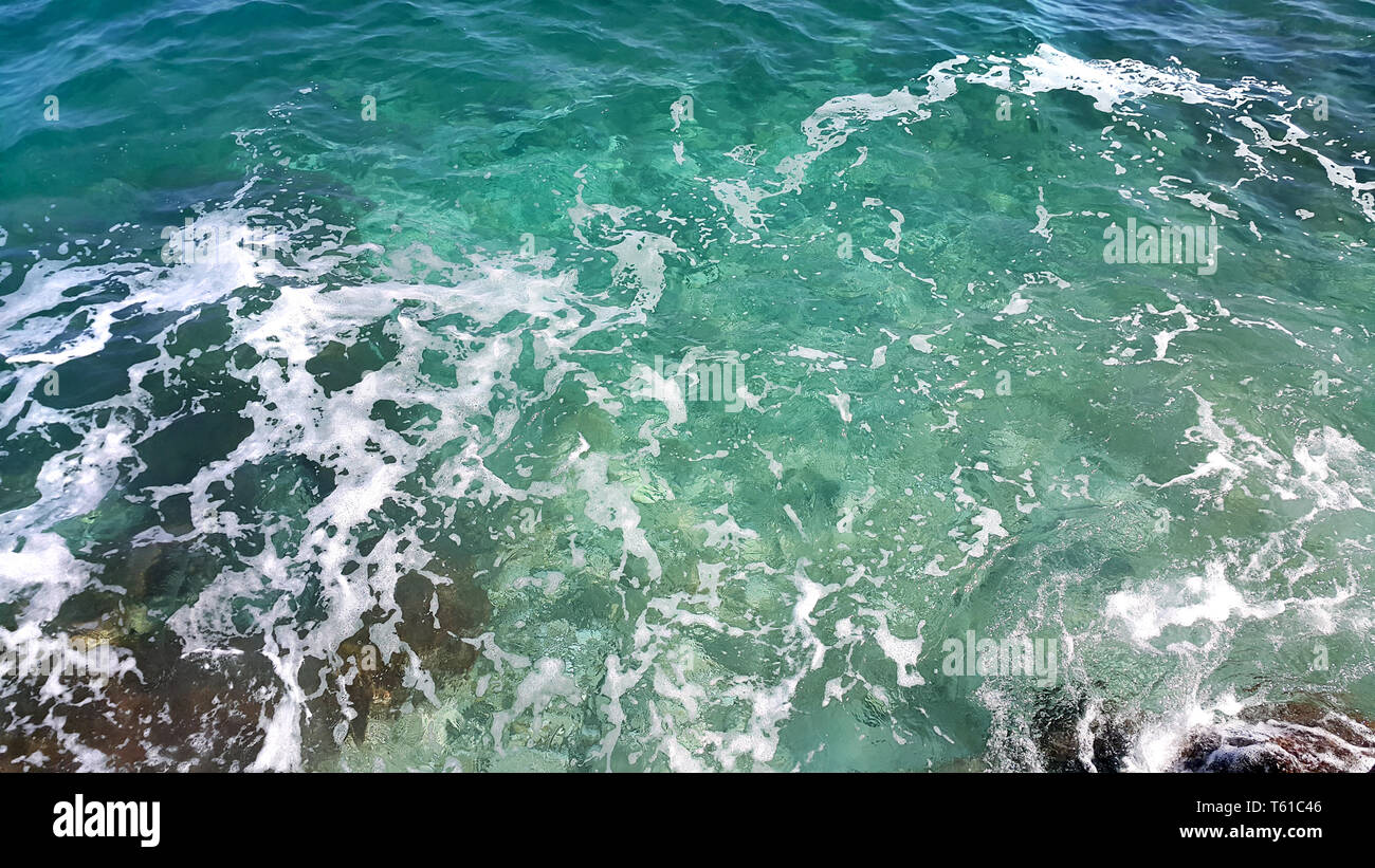 Nature background of transparent sea water Stock Photo - Alamy