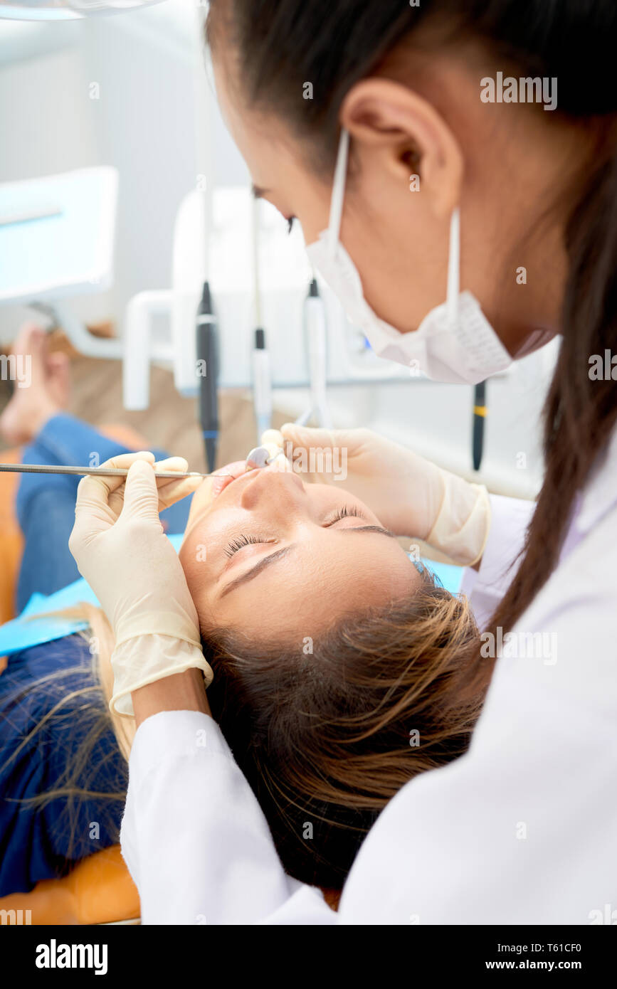 Process of cavity treatment Stock Photo - Alamy