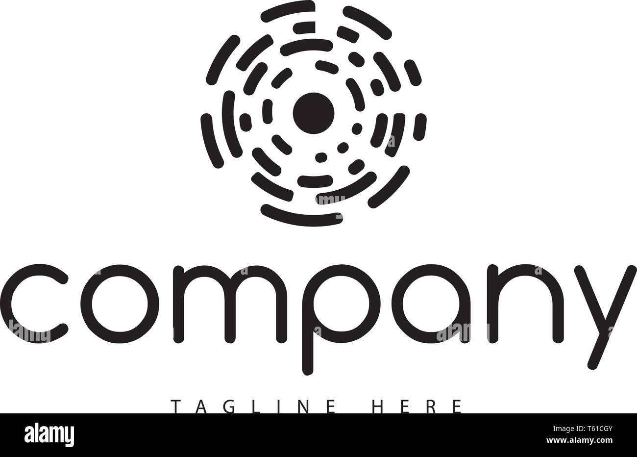 Data Digital Abstract black vector logo design Stock Vector Image & Art ...