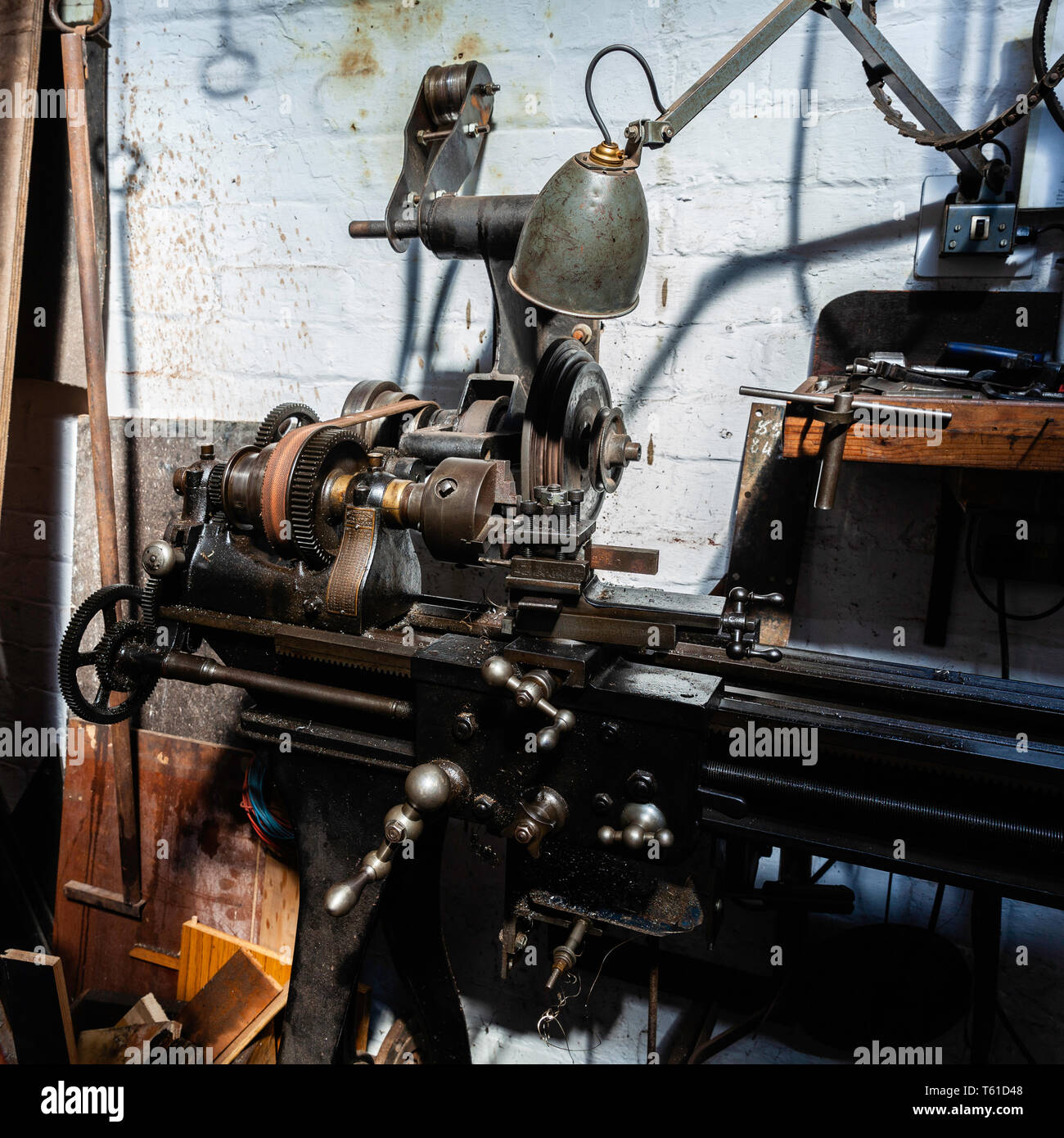 Old lathe hi-res stock photography and images - Alamy