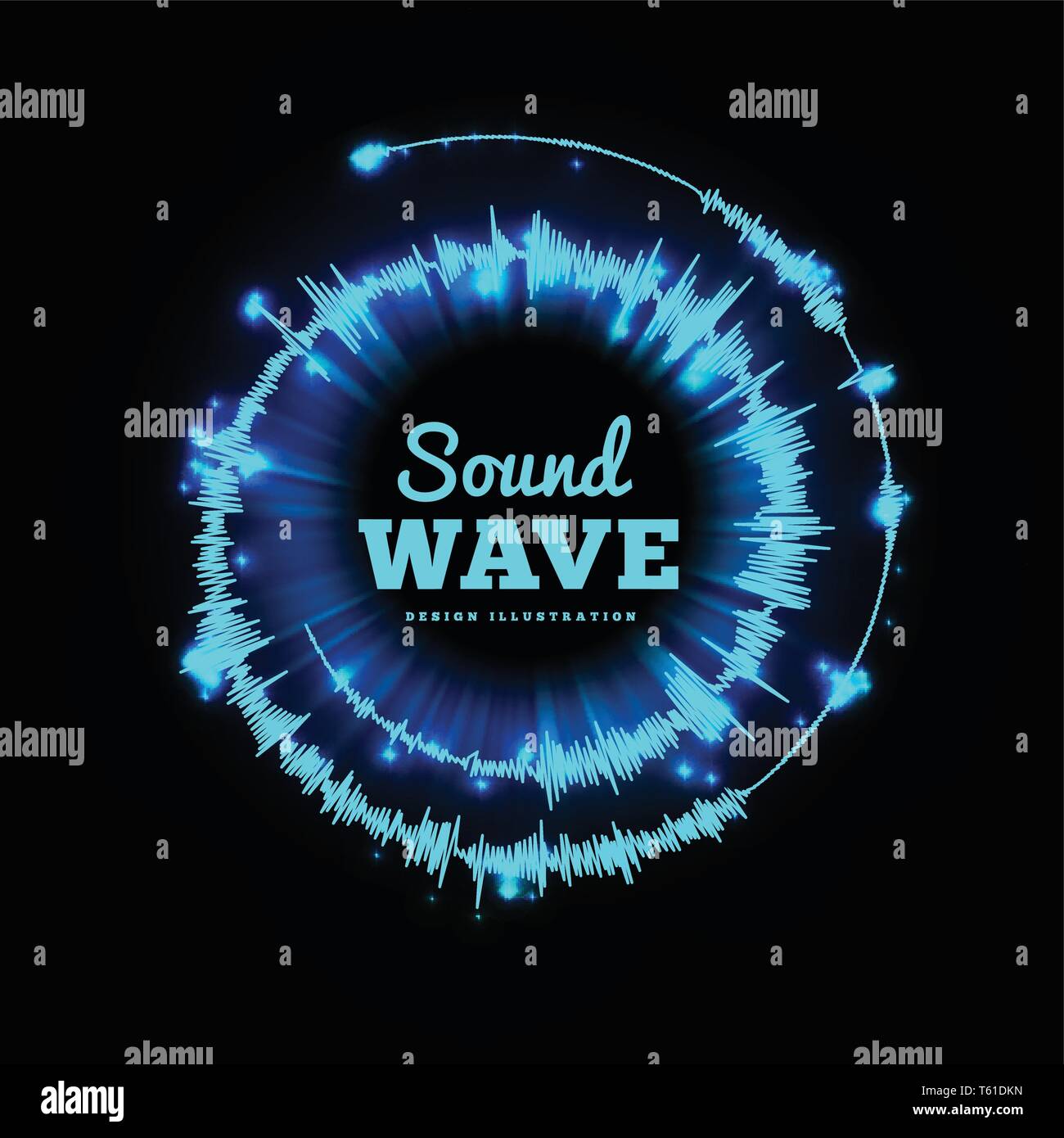 Waveform circular Stock Vector Images - Alamy
