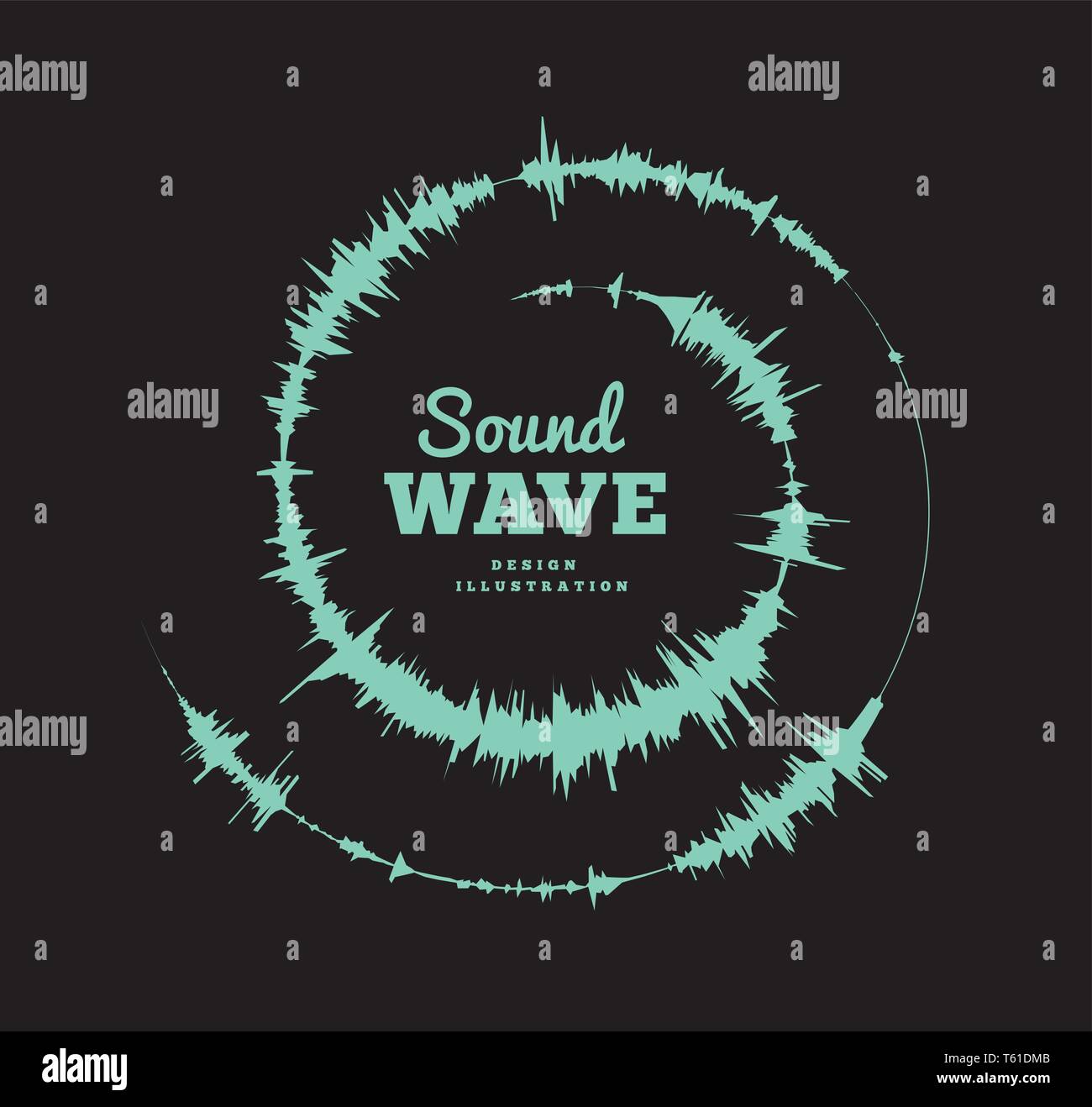 Sound wave illustration hi-res stock photography and images - Alamy