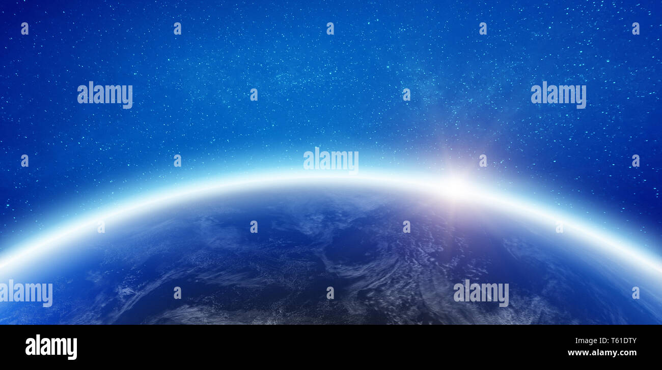 Atmosphere Earth horizon Stock Photo - Alamy