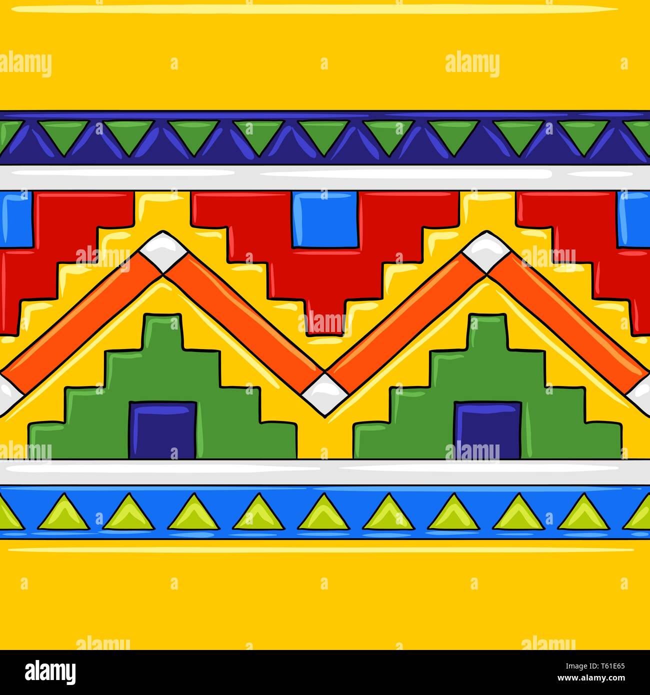 Mexican talavera ceramic tile pattern Stock Vector Image & Art - Alamy