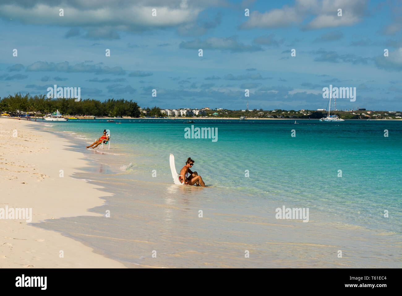 Grace Bay Beach, Providenciales, Turks and Caicos Islands, Caribbean ...