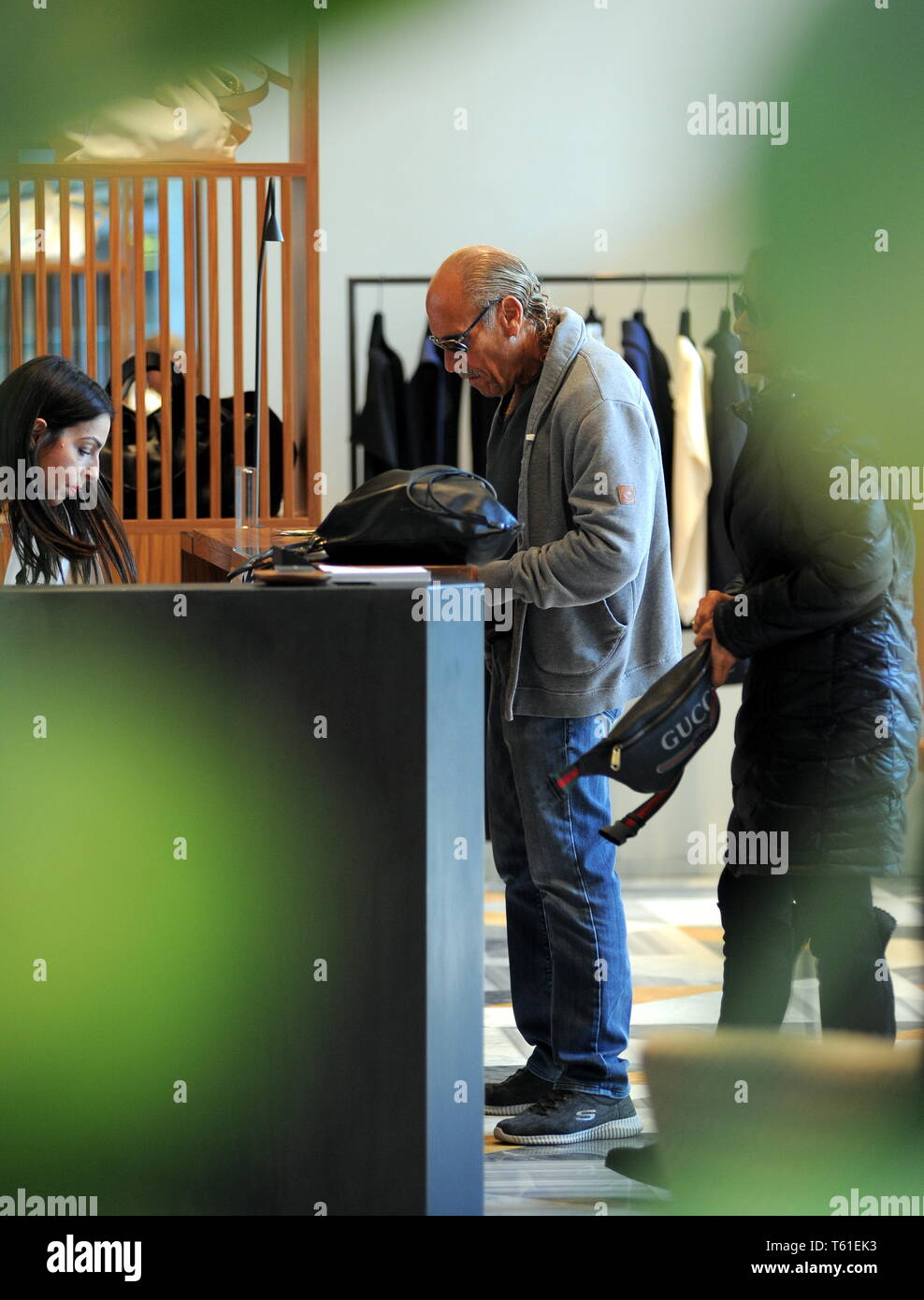 Entrepreneur and TV personality Leslie Gold goes shopping with his wife ...