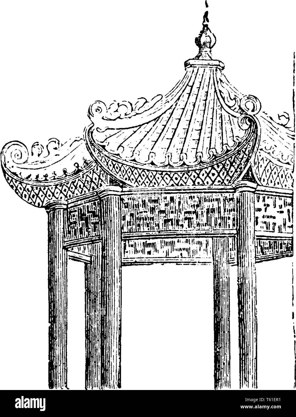 Part of pavilion Black and White Stock Photos & Images - Alamy