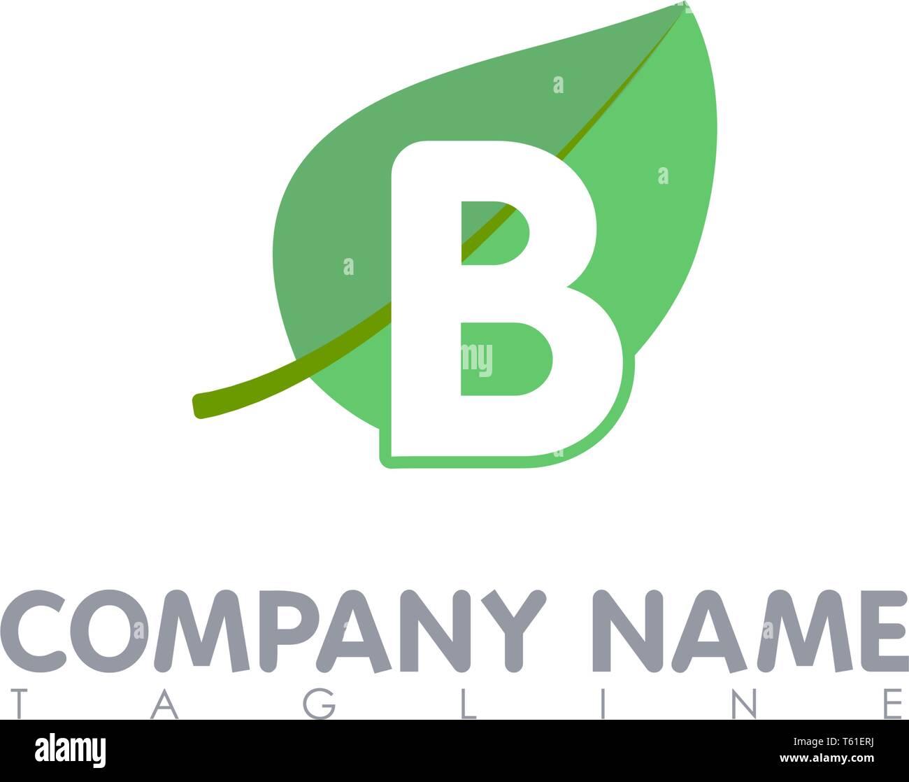 B modern logo hi-res stock photography and images - Alamy