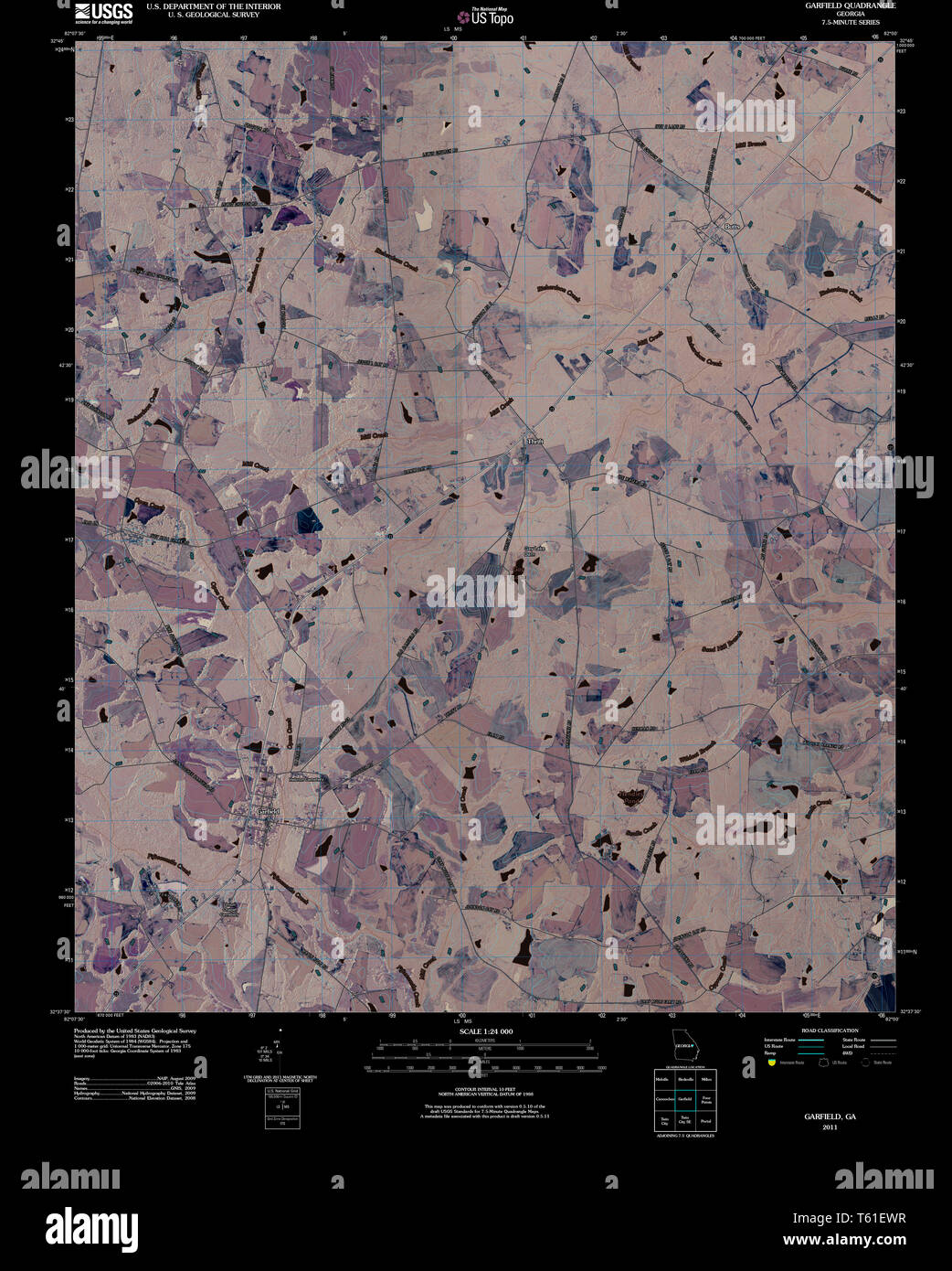 Garfield map hi-res stock photography and images - Alamy