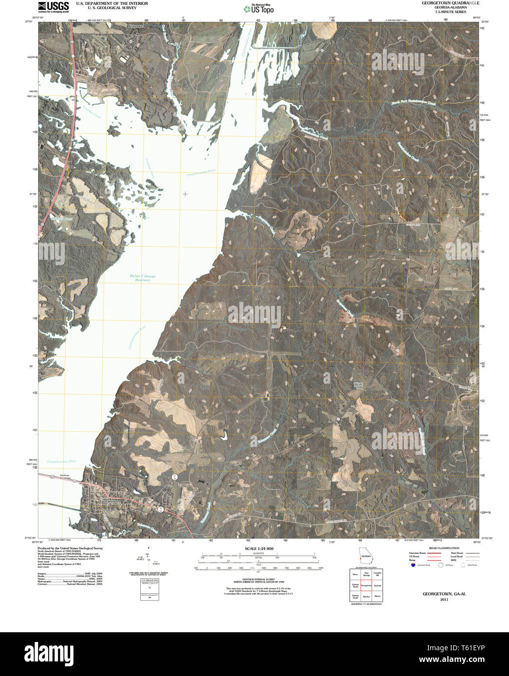 Historical georgetown map hi-res stock photography and images - Alamy