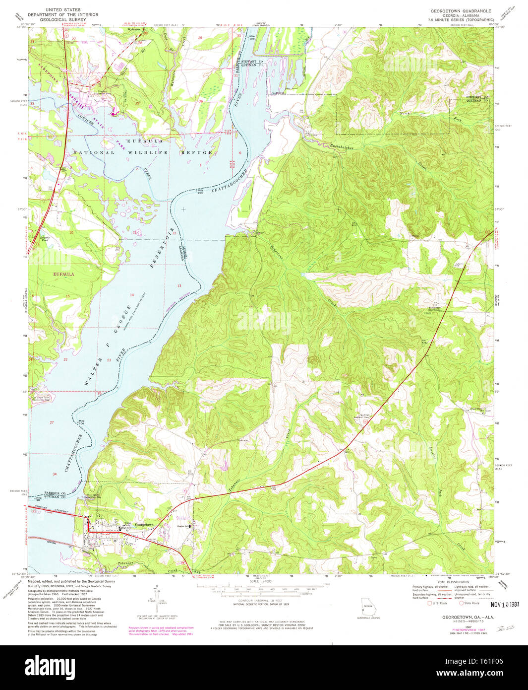 Map of georgetown Cut Out Stock Images & Pictures - Alamy