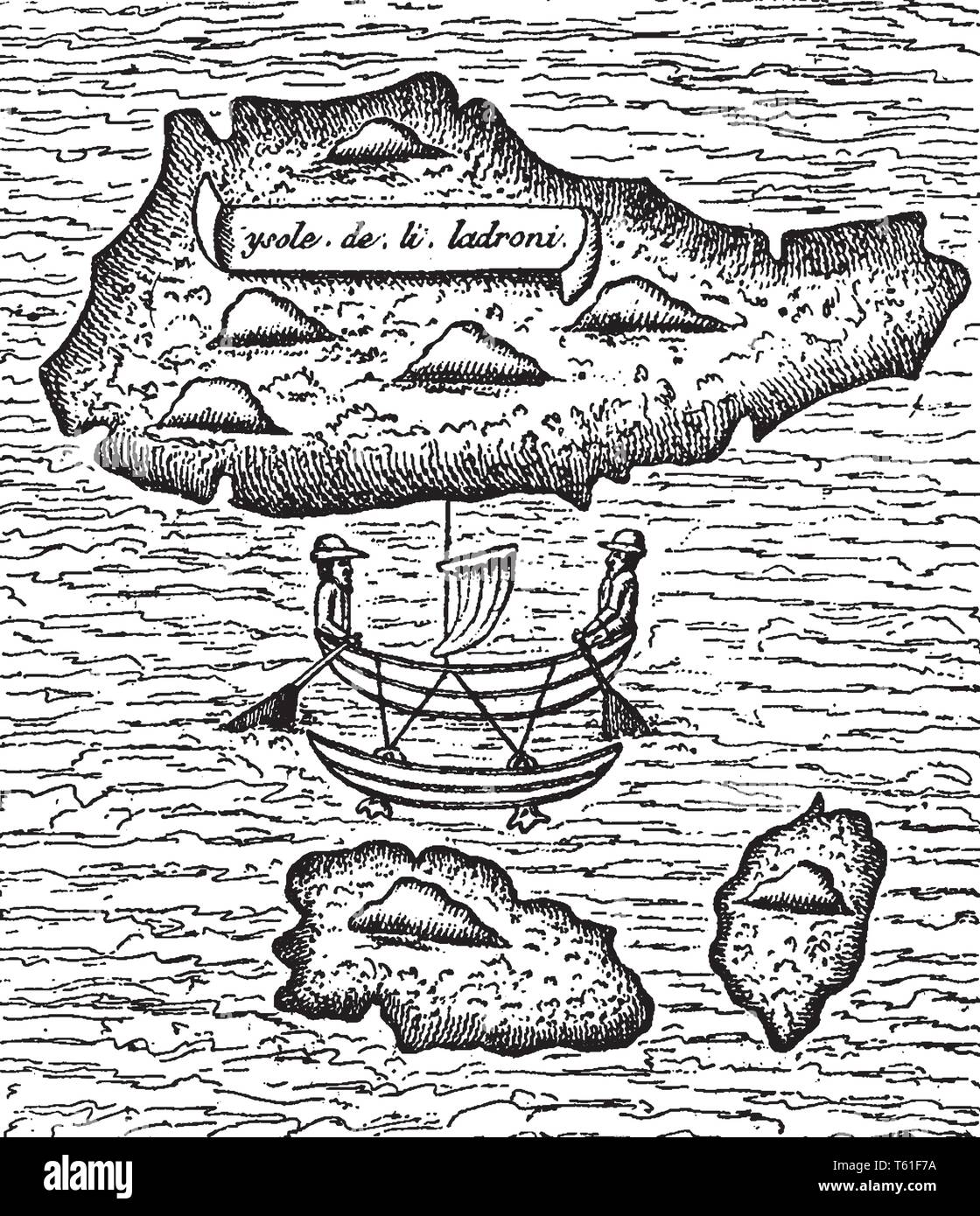 Ladrones Islands where Magellan discovered this group of islands ...