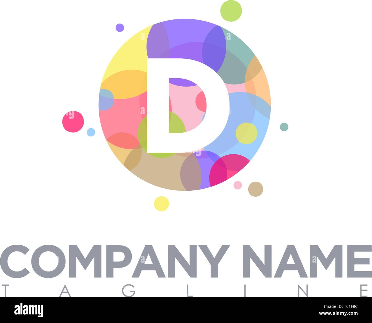 D modern logo hi-res stock photography and images - Alamy