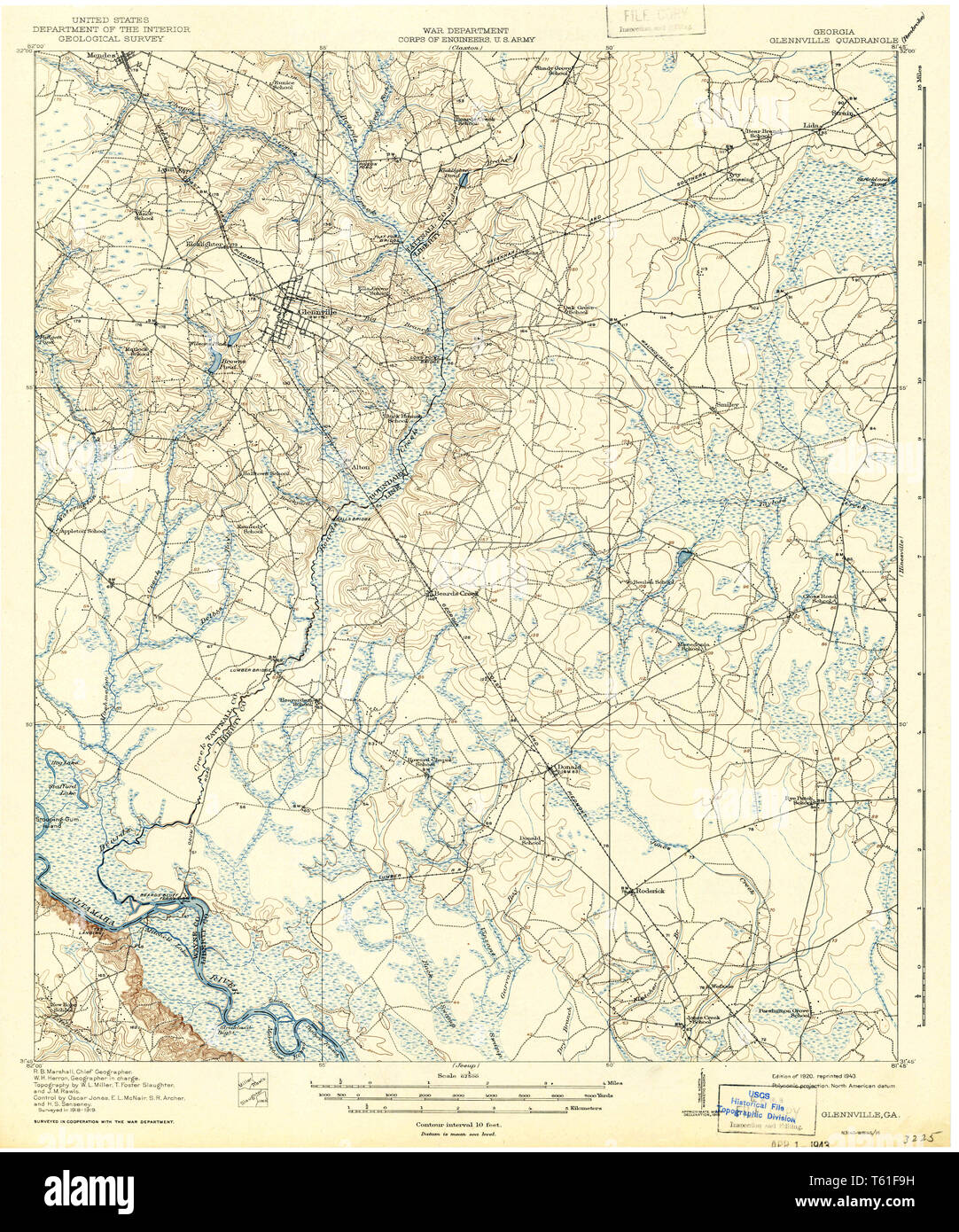 Map of georgia 1920 hi-res stock photography and images - Alamy