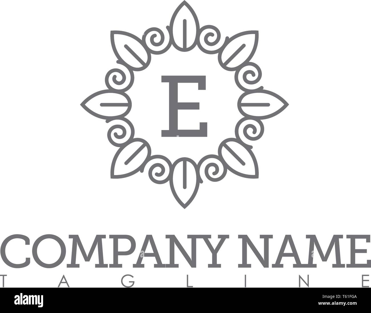 E MODERN LOGO TEMPLATE Stock Vector Image & Art - Alamy