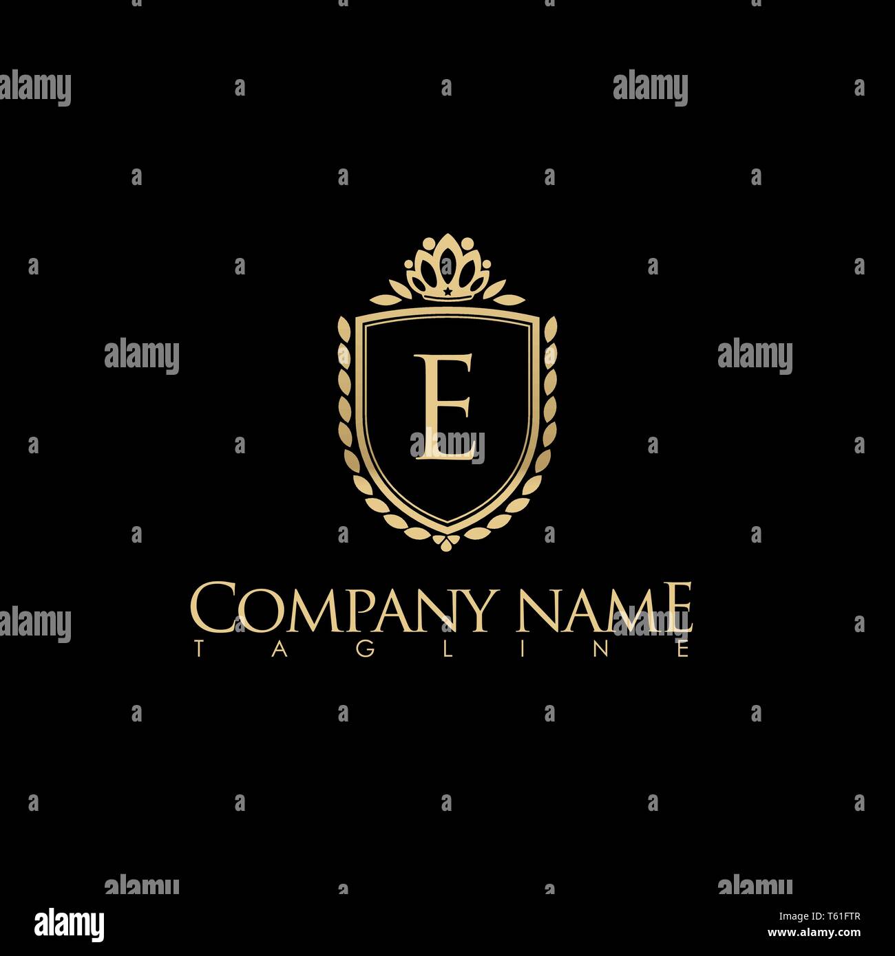 E MODERN LOGO TEMPLATE Stock Vector Image & Art - Alamy