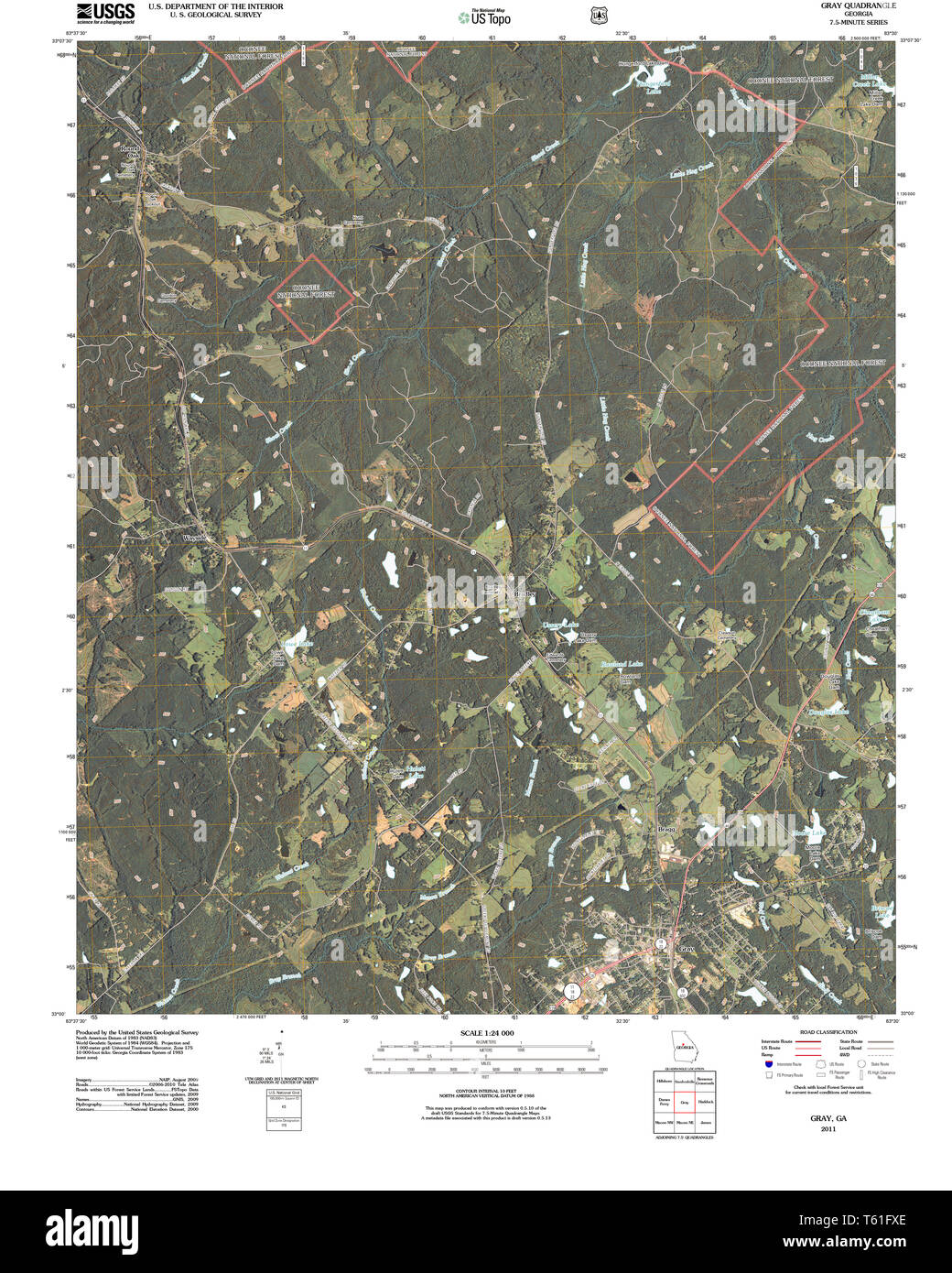 Gray georgia map hi-res stock photography and images - Alamy