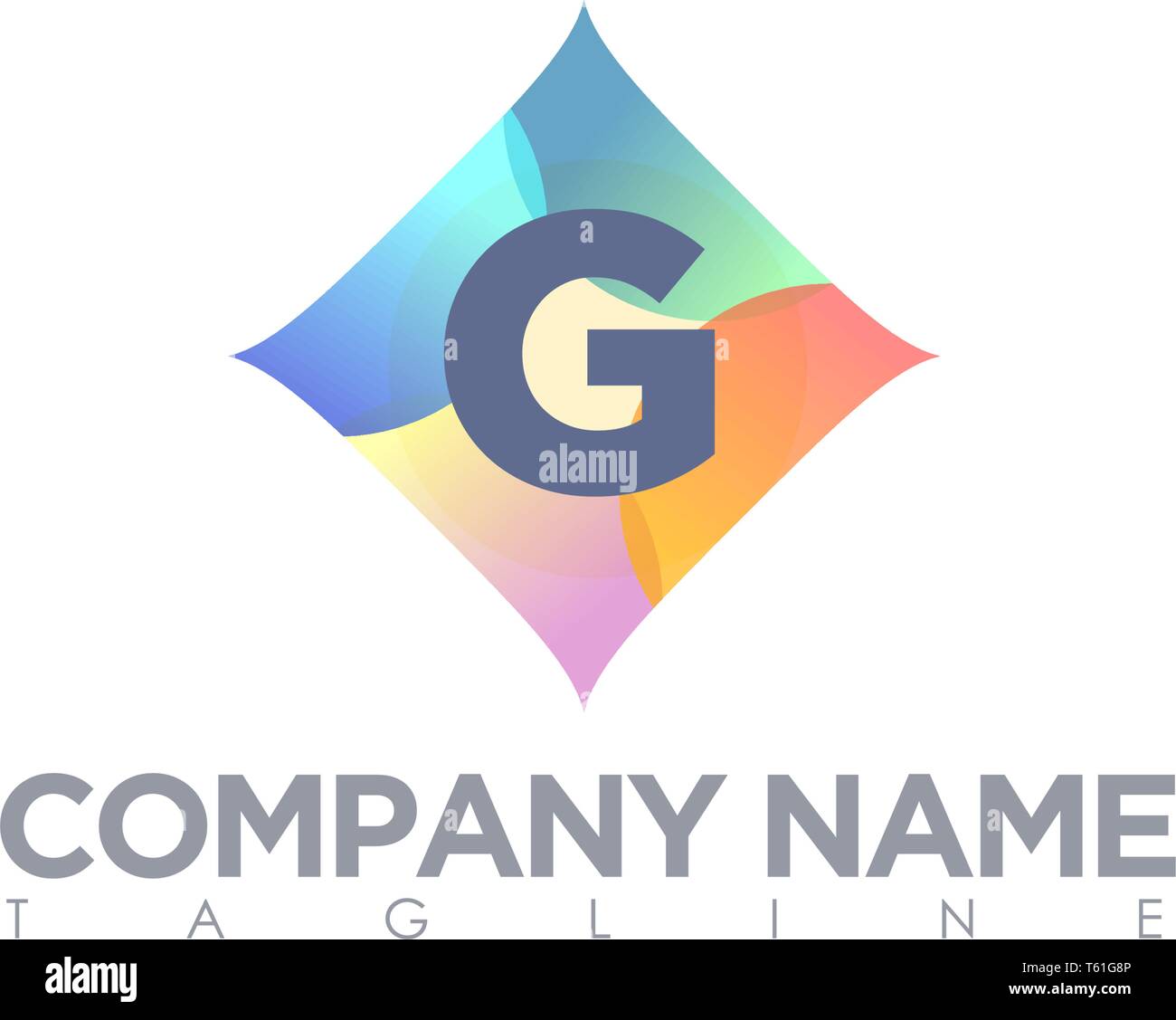 G MODERN LOGO TEMPLATE Stock Vector Image & Art - Alamy