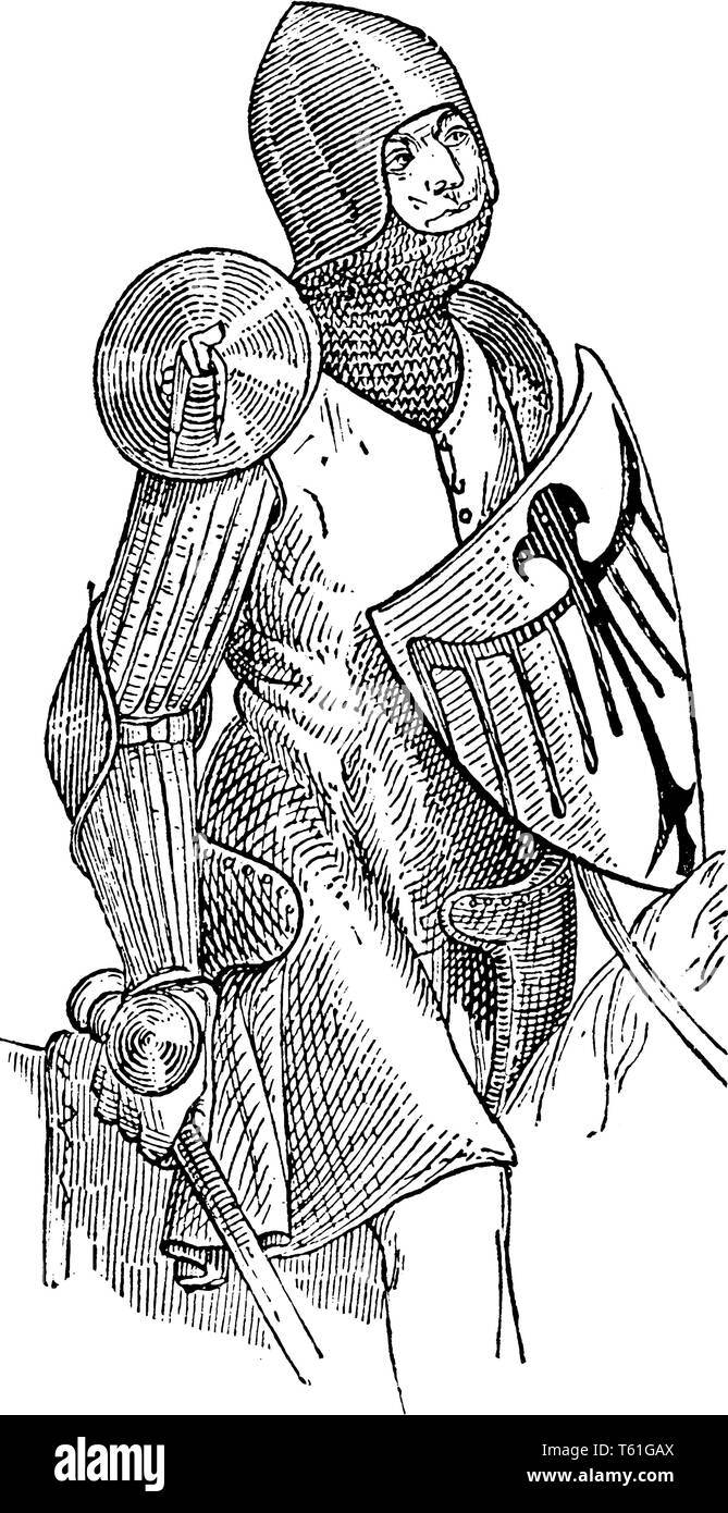 Shield And Sword Drawing