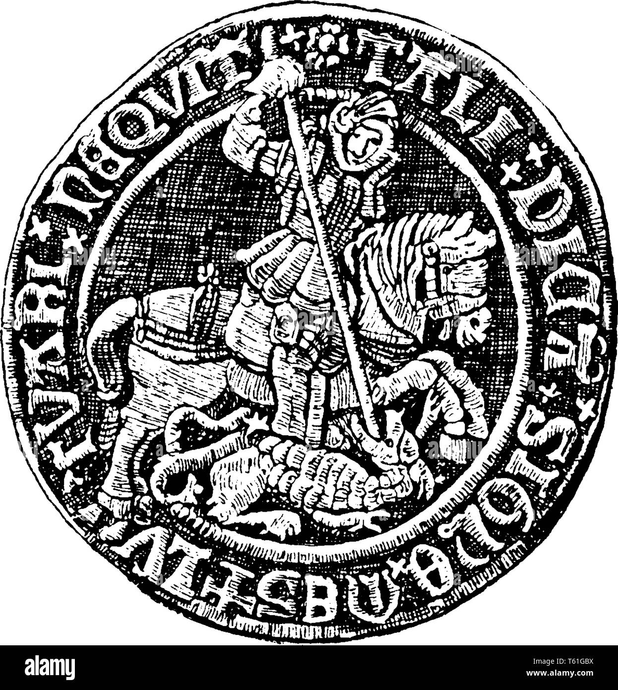 Obverse Side of George Noble which was given it to distinguish it from ...