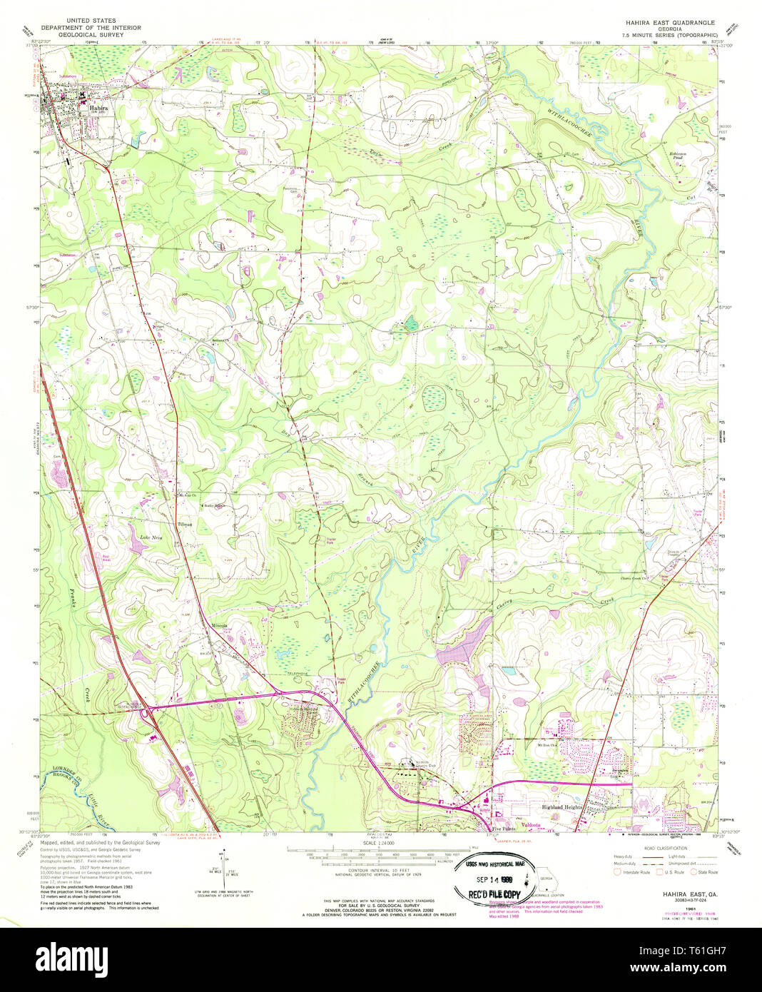 Map of hahira hi-res stock photography and images - Alamy