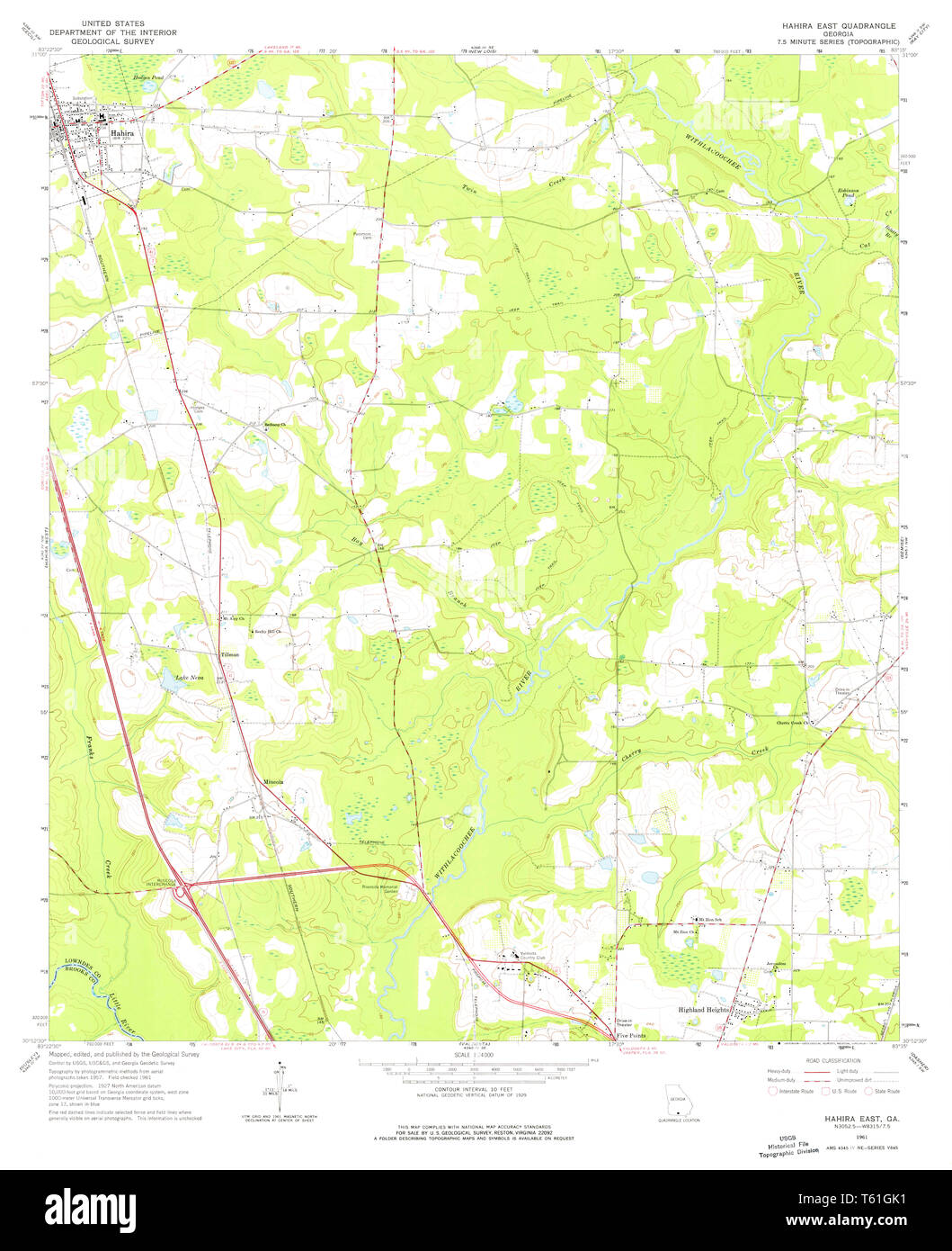Map of hahira hi-res stock photography and images - Alamy