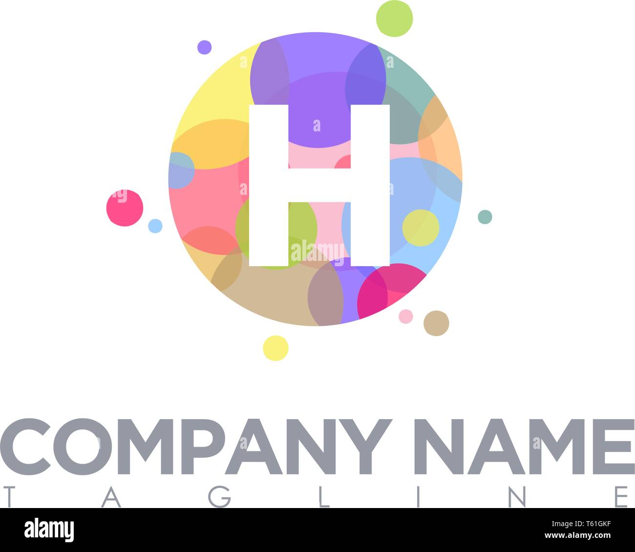 H MODERN LOGO TEMPLATE Stock Vector Image & Art - Alamy